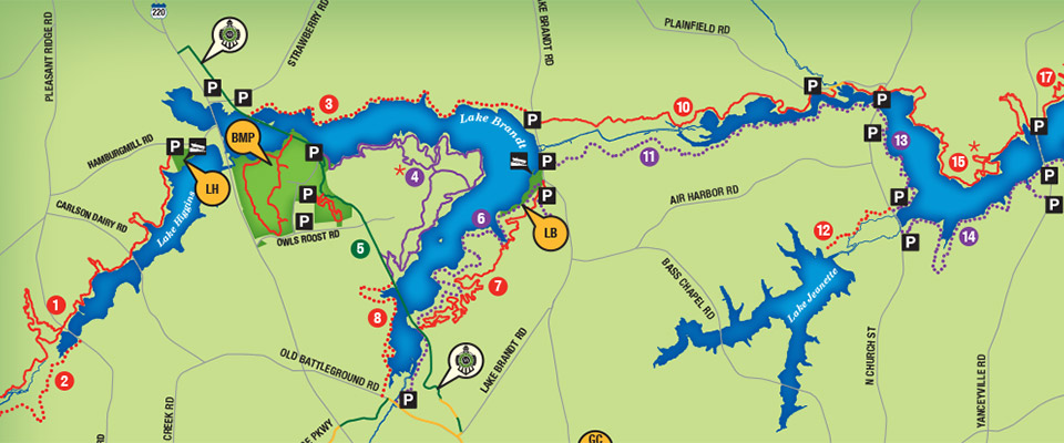 Greensboro Trails Guide - Piedmont Fat Tire Society